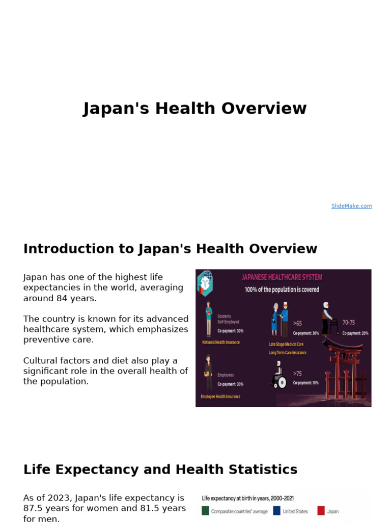 Japan's Health Overveiw | PDF | Health Care | Preventive Healthcare