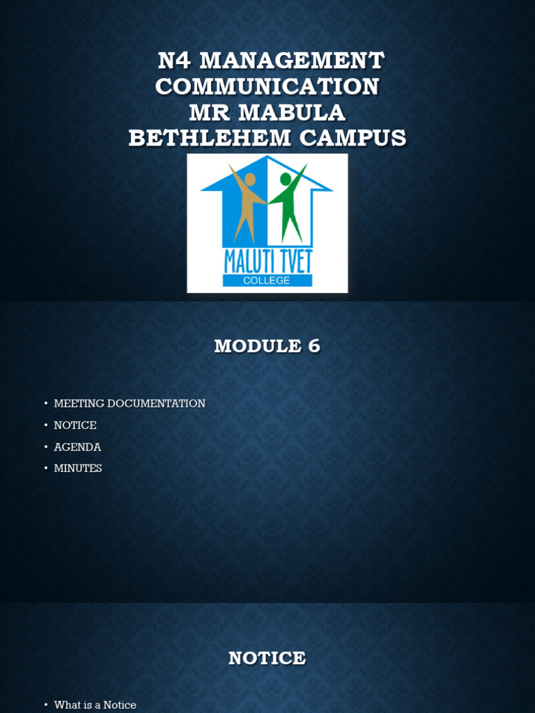 N4 Management Communication Module 6 | PDF