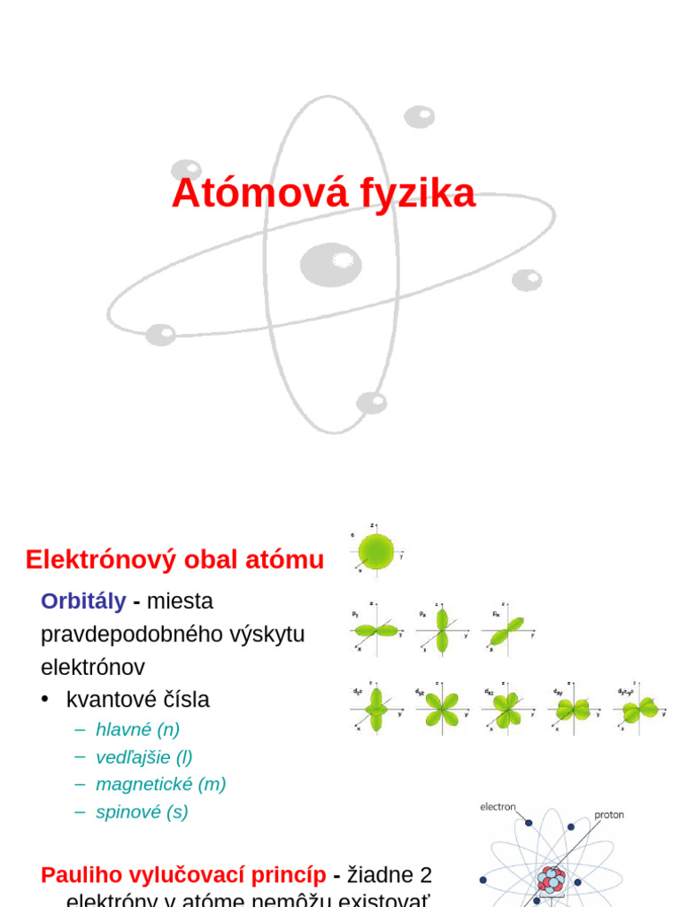 Atomova Fyzika | PDF