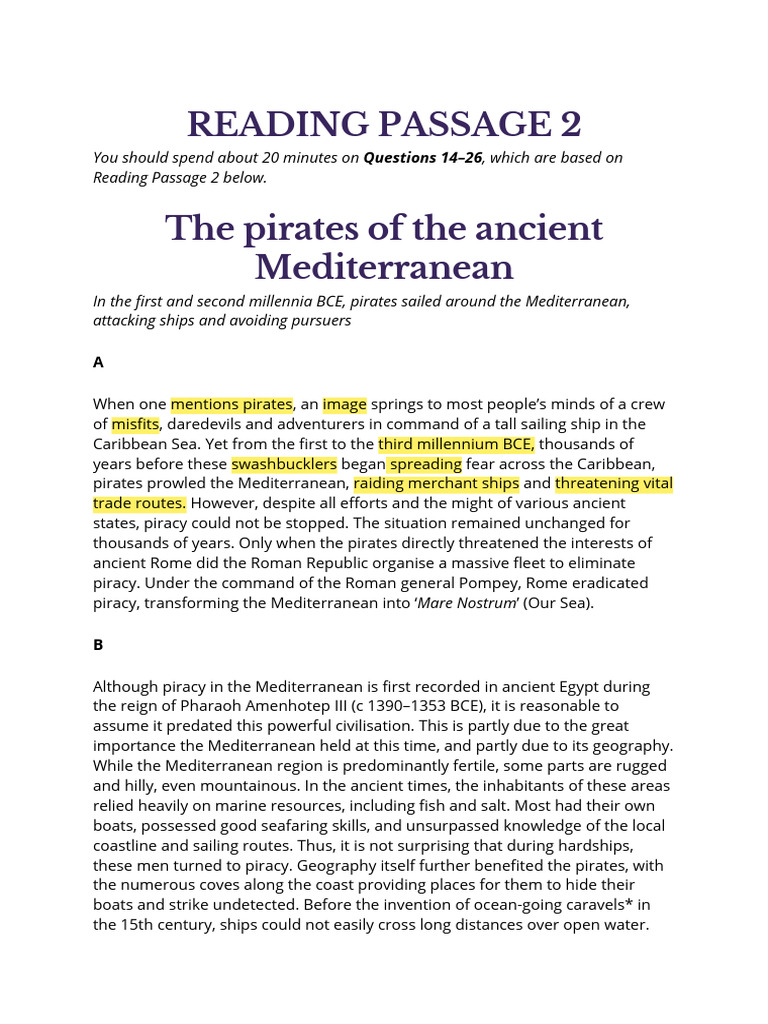 The Pirates of The Ancient Mediterranean | PDF | Piracy | Water Transport