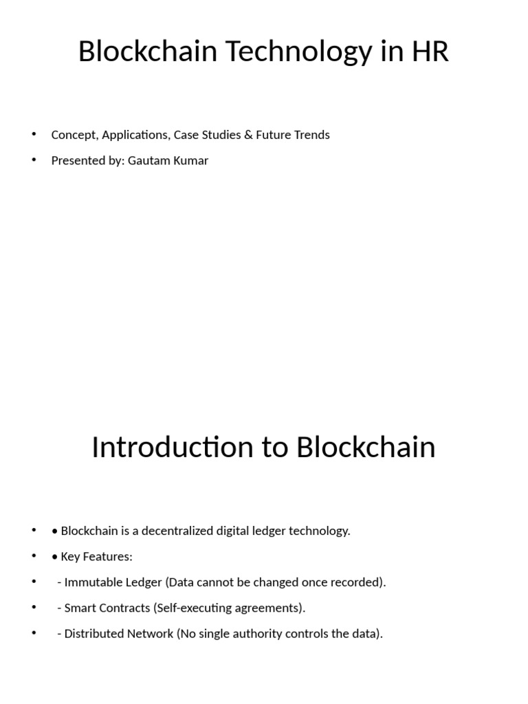 Blockchain in HR Updated (1) | PDF | Payroll | Business