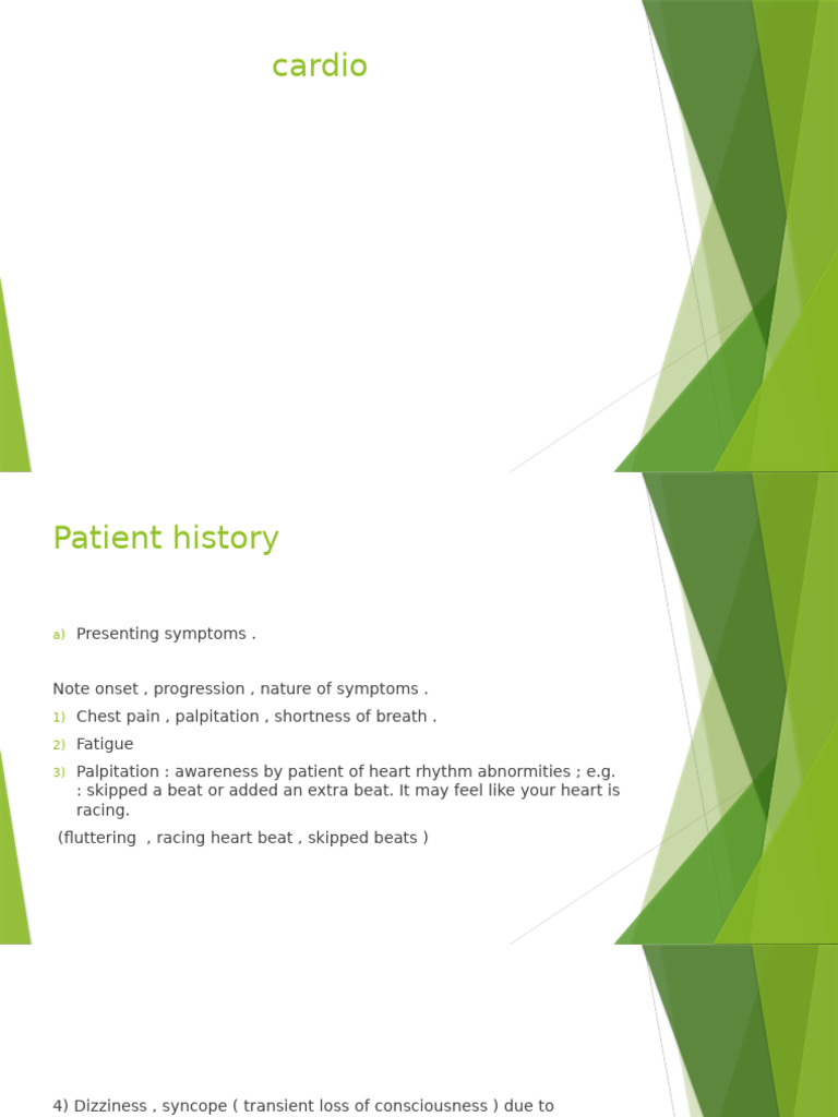 Cardiac Assessment and Risk Factors Guide | PDF | Pulse | Circulatory ...