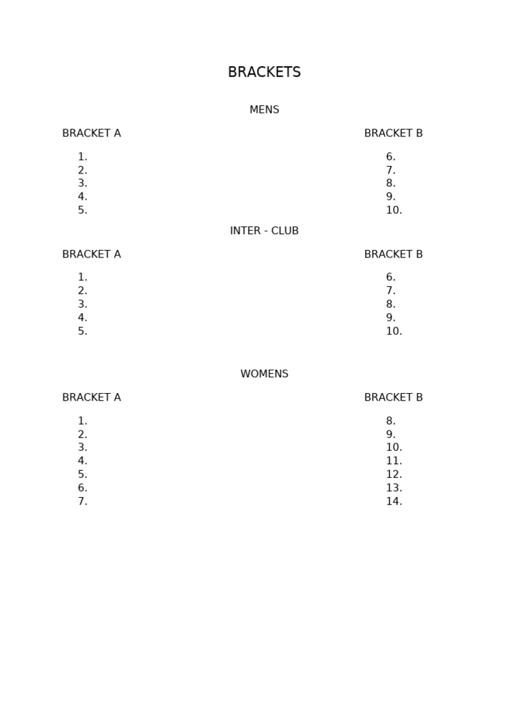 Brackets | PDF