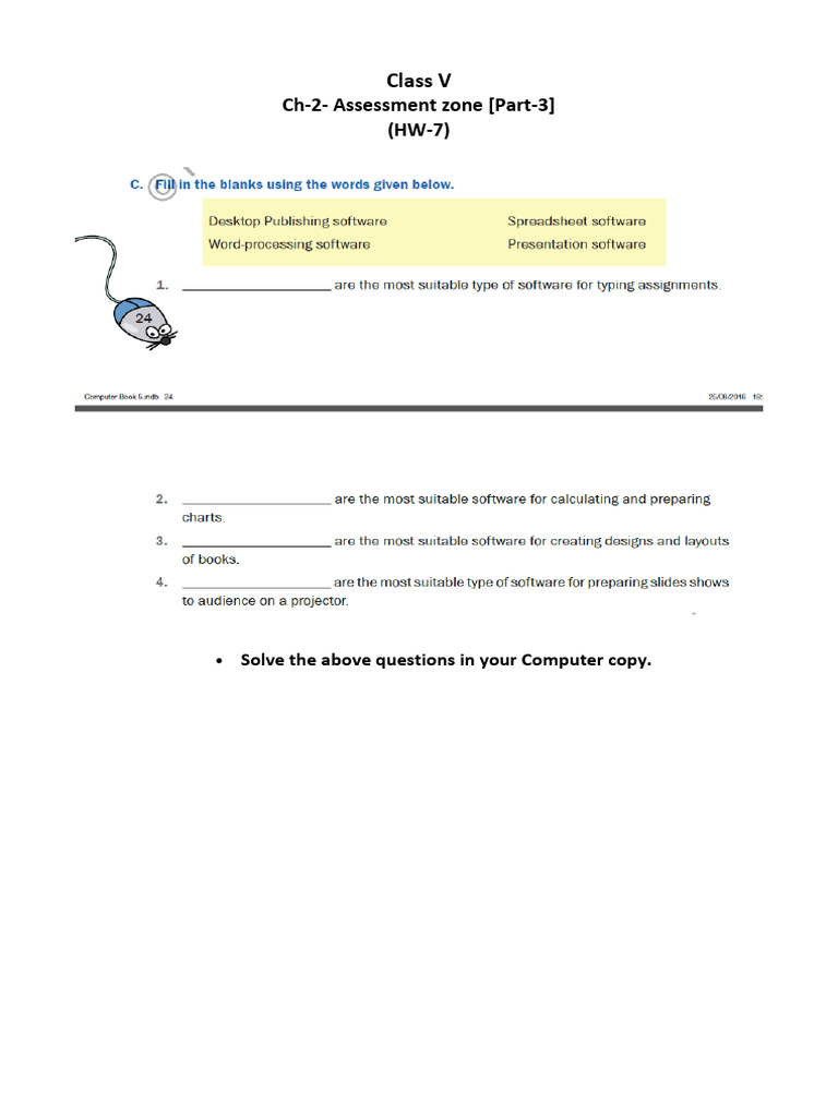 Class V Ch-2 Assessment Zone (Part-3) (HW-7) | PDF