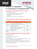 CT Burden Calculations 01 PDF | PDF | Electrical Components | Electric ...