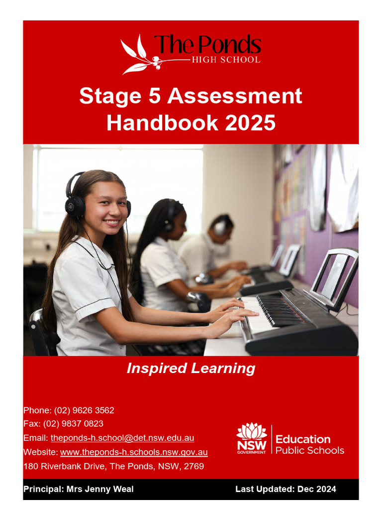 Stage 5 Assessment Handbook 2025 V3 | PDF | Educational Assessment