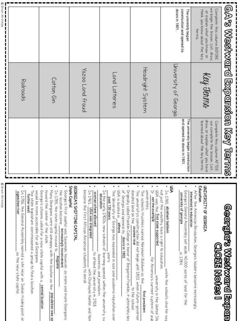 Georgia's Westward Expansion Overview | PDF | Cotton | The United States