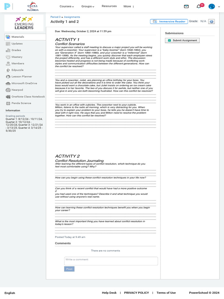 Activity 1 and 2 Schoology | PDF