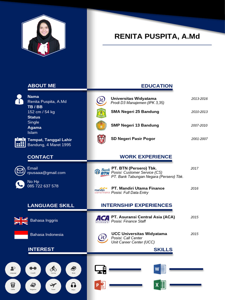 Profil Renita Puspita, A.Md - Pendidikan & Karir | PDF
