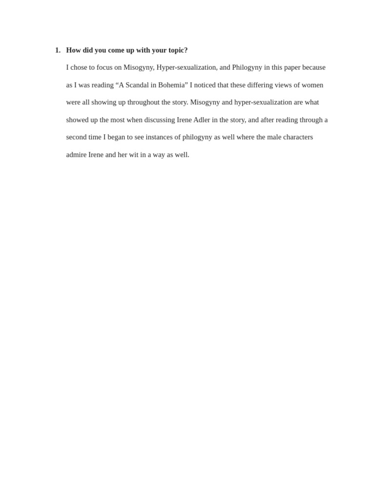 ENG 300 Final Presentation | PDF | Sherlock Holmes | A Scandal In Bohemia