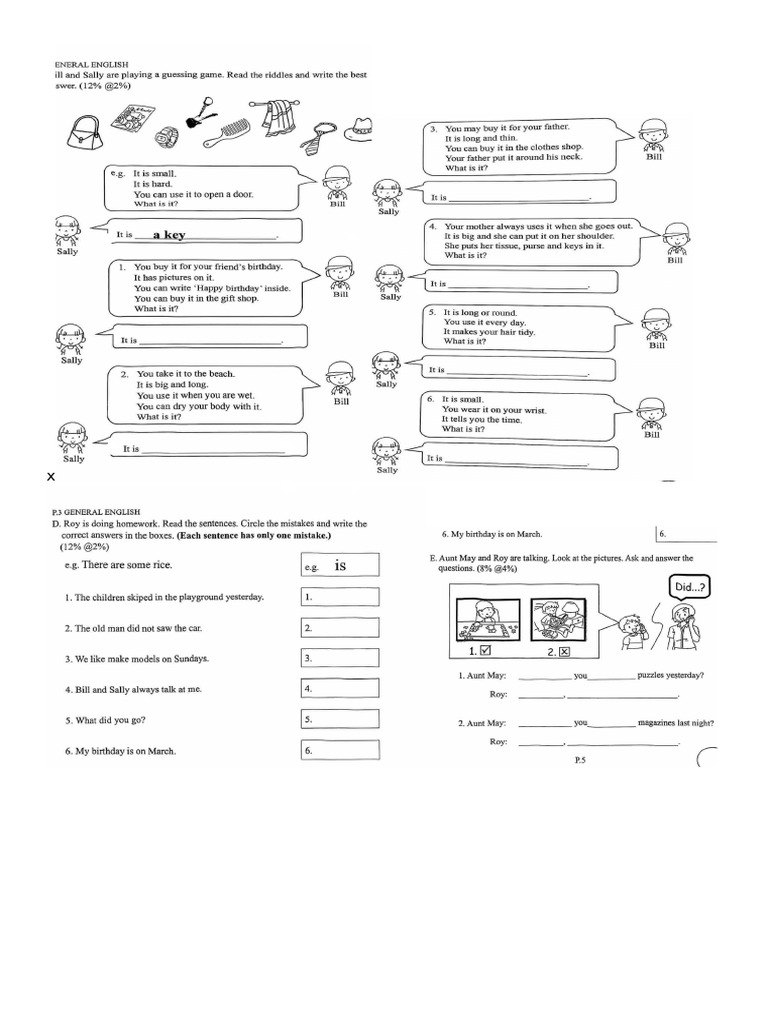 reading comprehension p3 | PDF