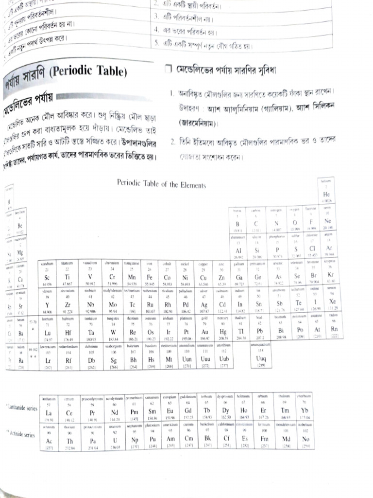Periodic Table of Elements Overview | PDF | Atoms | Physical Sciences