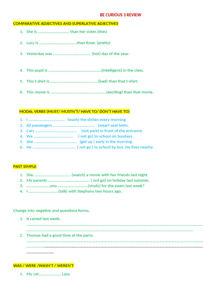 BE CURIOUS 3 REVIEW | PDF