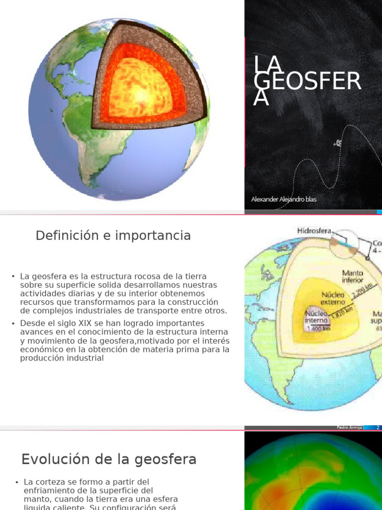 Estructura y Estudio de la Geosfera | PDF | Geología | Ciencias fisicas