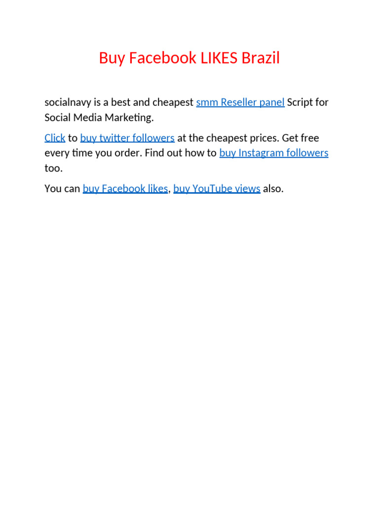SMM Reseller Panel Script Socialnavy | PDF