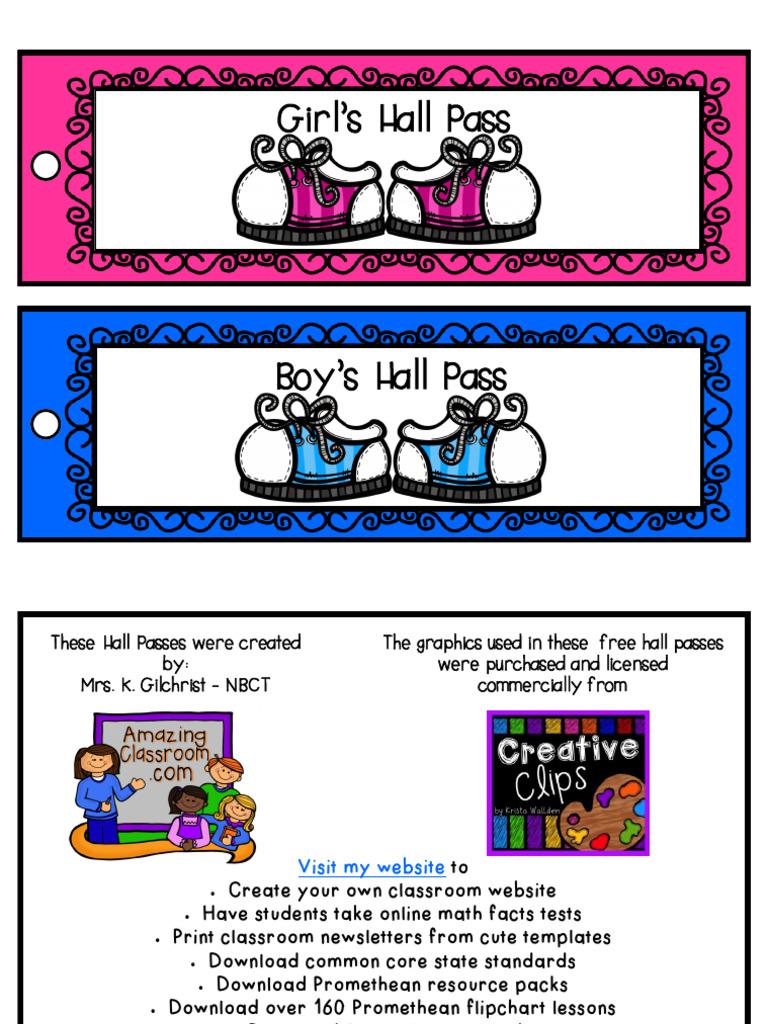 Girl's Hall Pass | PDF