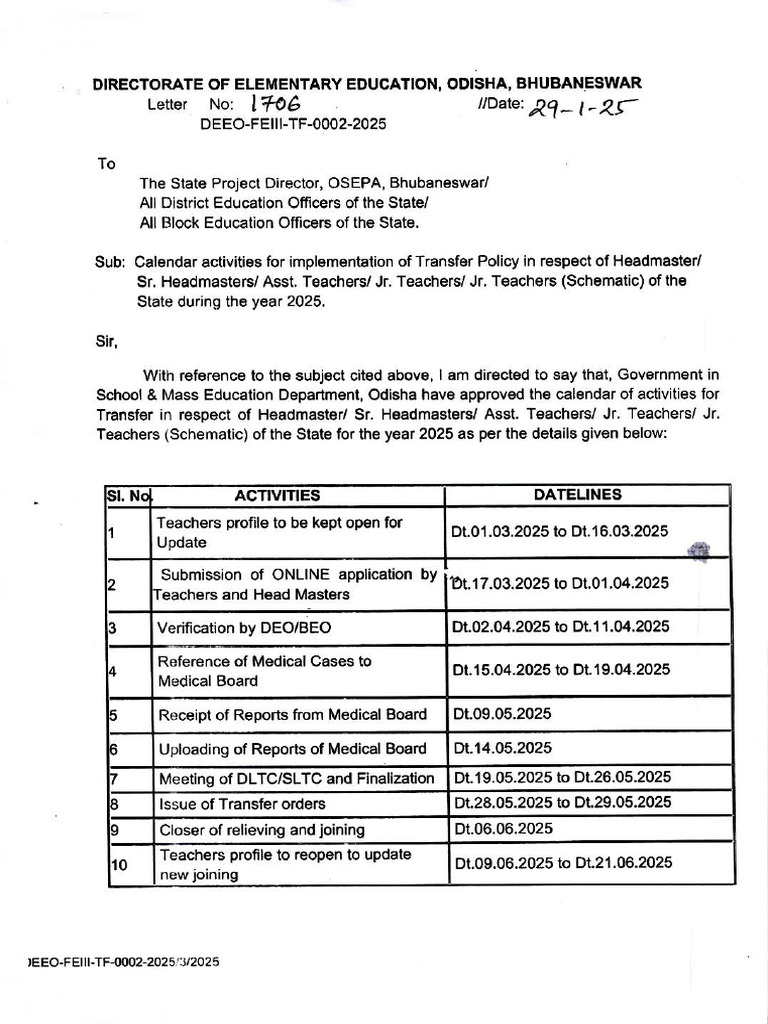 Teachers Transfer 31-Jan-2025 17-47-34 | PDF