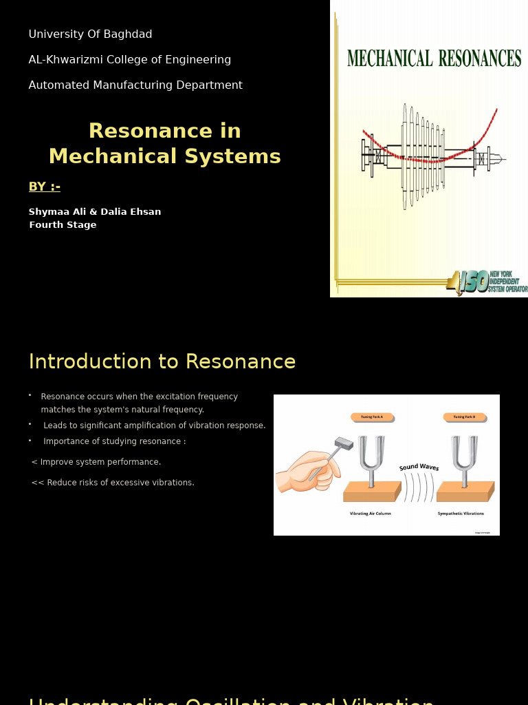 Understanding Resonance in Mechanical Systems | PDF | Resonance ...