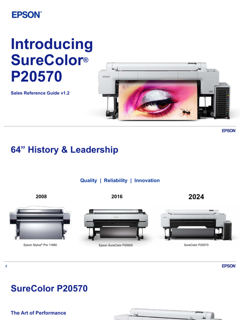 SureColor P20570SE Brochure | PDF | Printer (Computing) | Adobe Photoshop