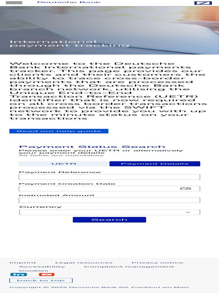 International Payments Tracker With UETR - Corporates and Institutions ...