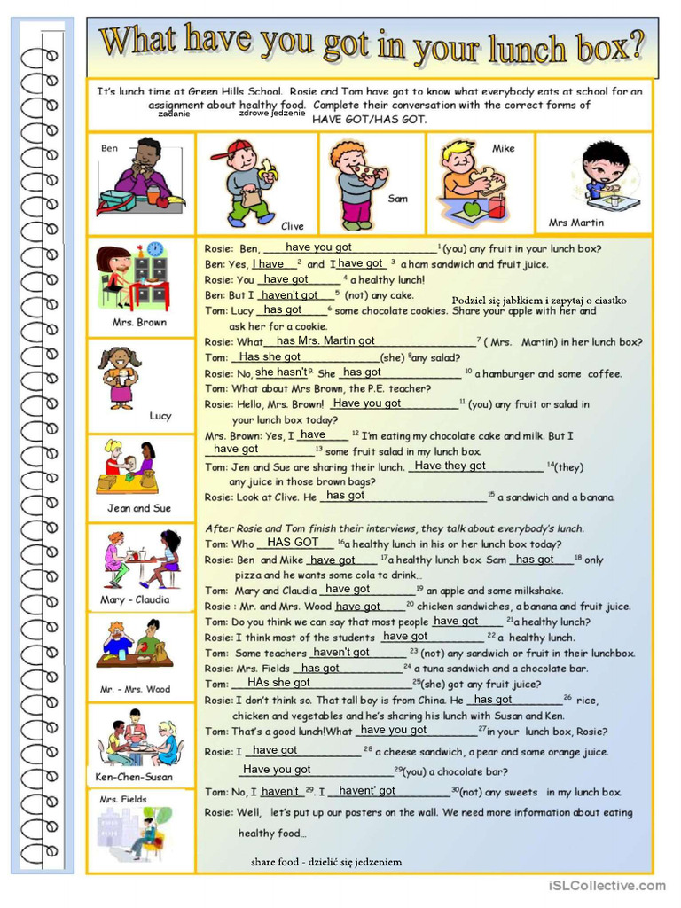 Has Got Vs Have Got Exercises 2 | PDF