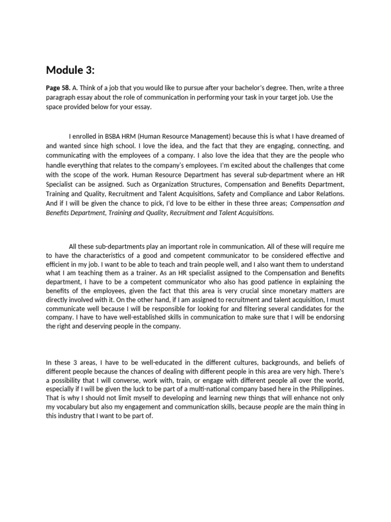 Module 03 Purcomm Geed005 | PDF | Human Resource Management ...