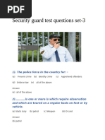 Security Guard Mock Exam | PDF | Security Guard | Test (Assessment)