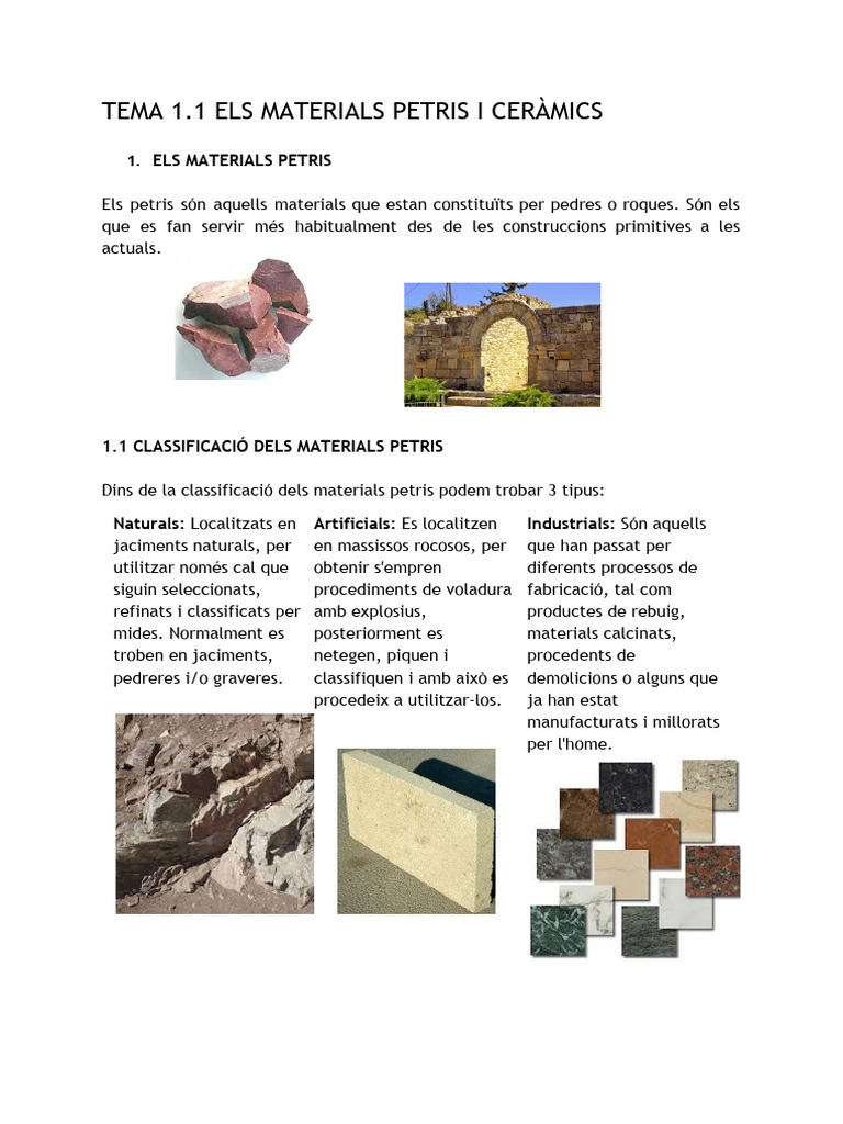 Petris, Ceràmica I Vidre | PDF