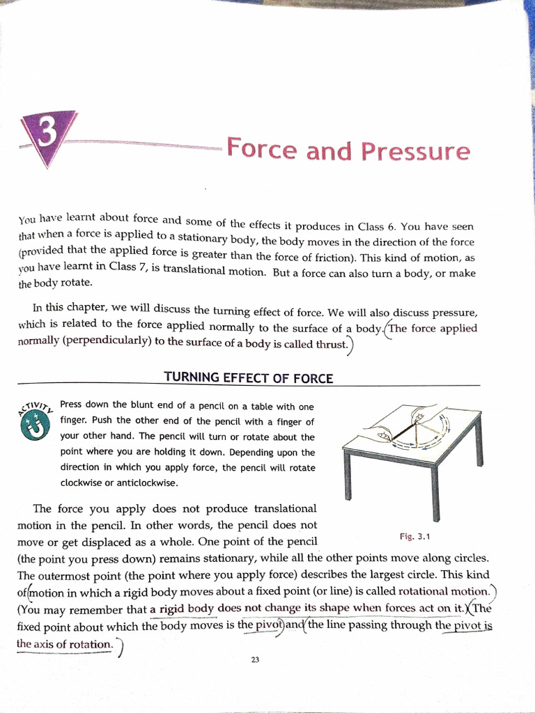 FORCE and PRESSURE | PDF | Torque | Force