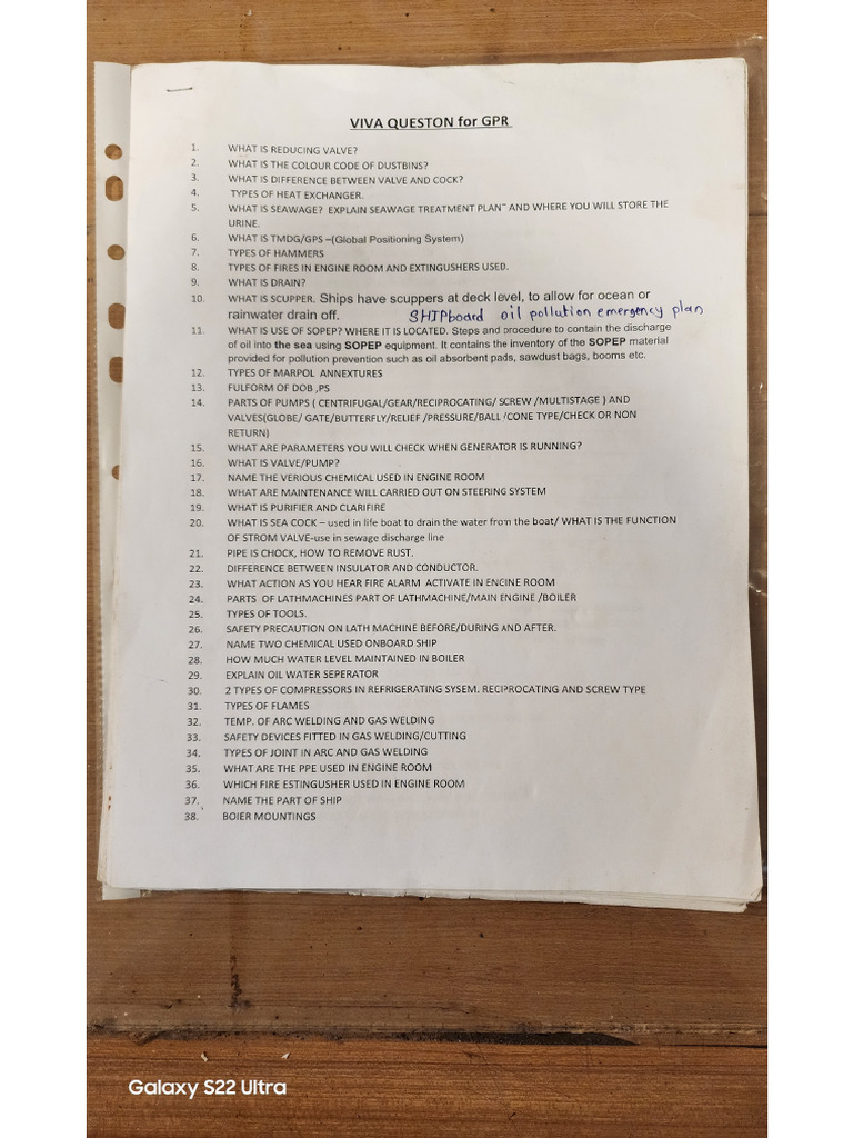 Viva Question GPR-11 | PDF