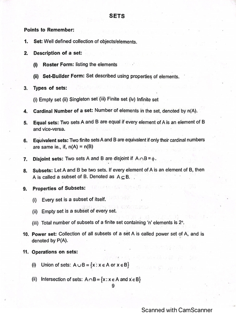 Sets - ASSIGNMENT FOR PRACTICE | PDF