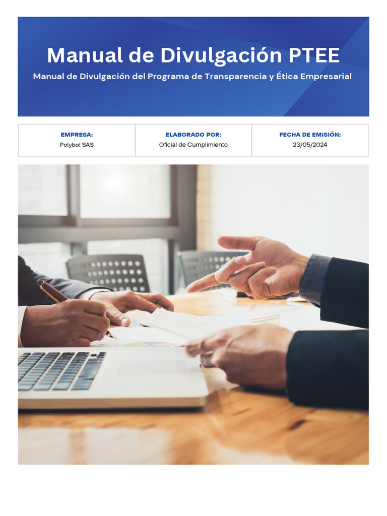 MANUAL_DE_DIVULGACION_PTEE_POLYBOL | PDF | Corrupción política | Auditoría