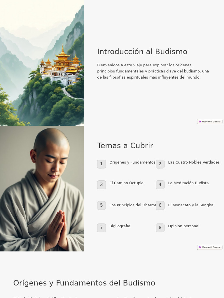 Introducción al Budismo | PDF | Cuatro nobles verdades | Sufrimiento