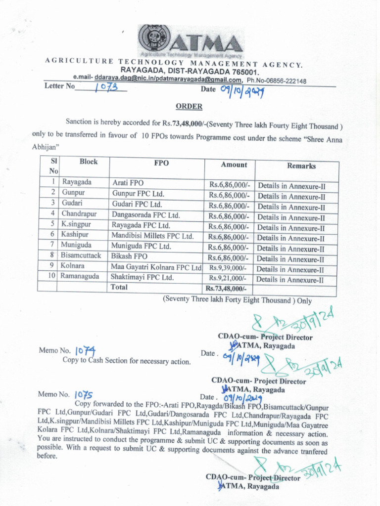 Fund Release To FPO | PDF
