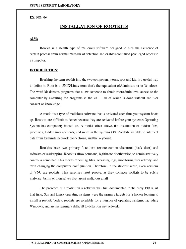 CS6711-Security-Lab-Manual_r | PDF | Malware | Cyberspace