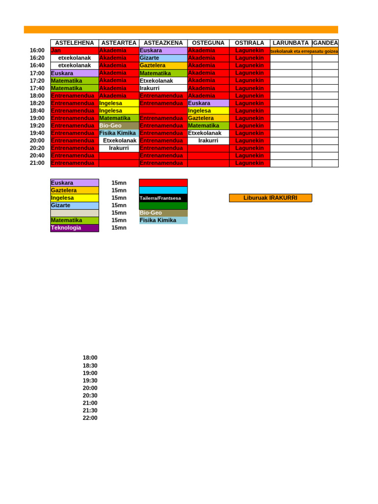 DBH 3 Ikasketa Teknikak Antolaketa 2024-2025 | PDF