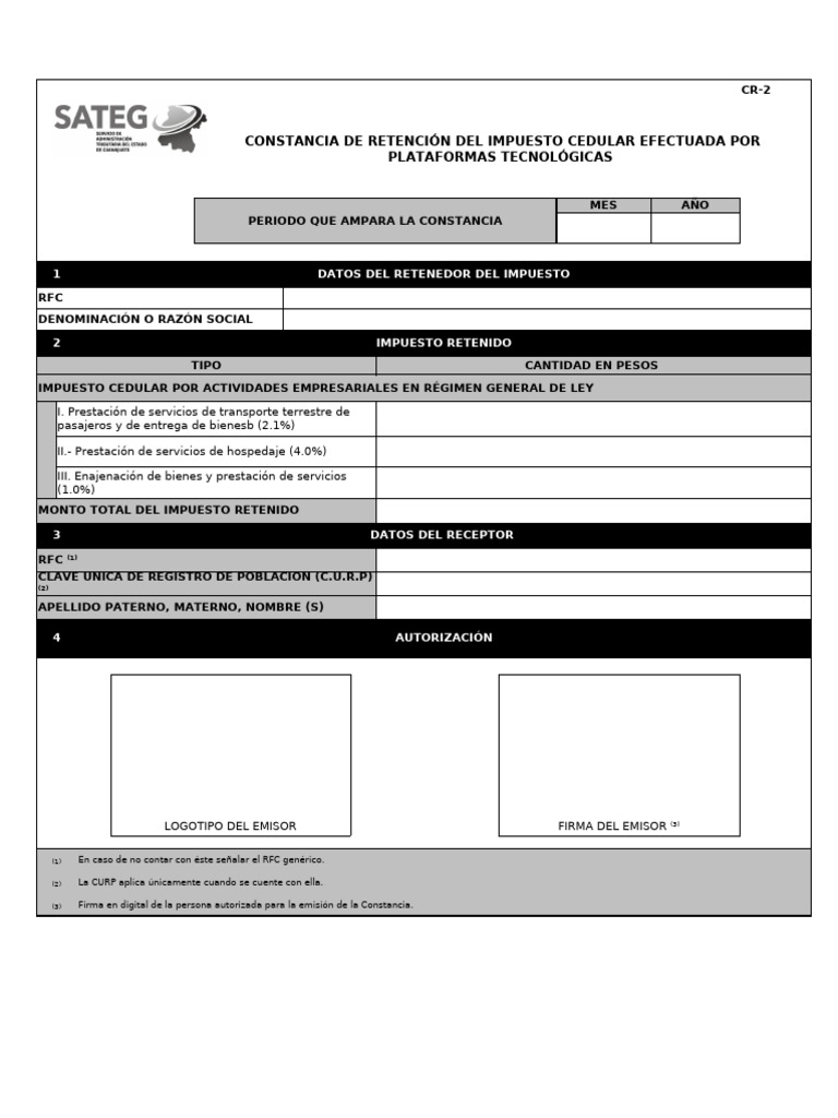 Constancia de Retención de Impuestos | PDF