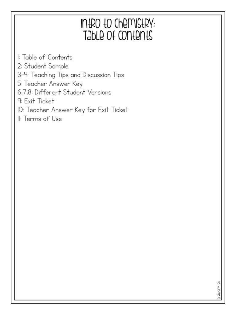 Chemistry Doodle Diagram Set Intro | PDF | Chemical Substances | Chemistry