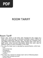 Room Tariff Structure | PDF | Meal | Hotel
