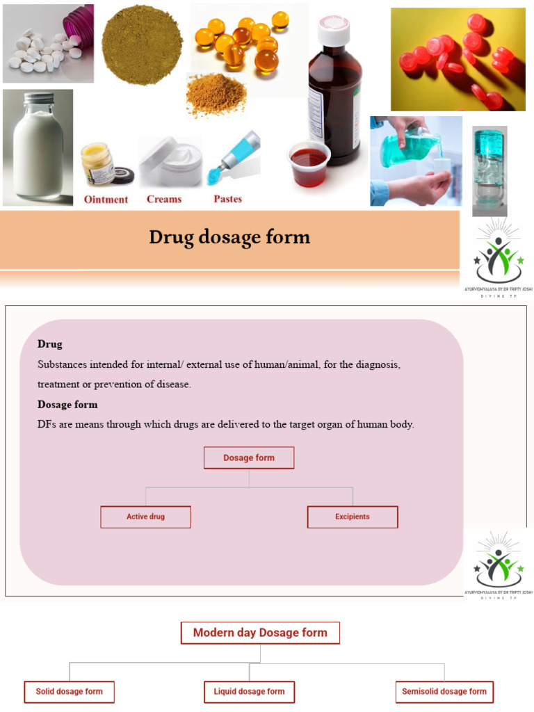 Dosage Form | PDF | Tablet (Pharmacy) | Topical Medication