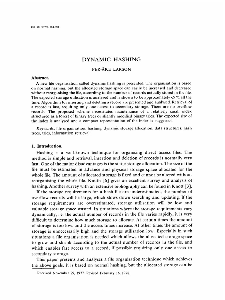 Larson 1978 | PDF | Algorithms And Data Structures | Mathematics