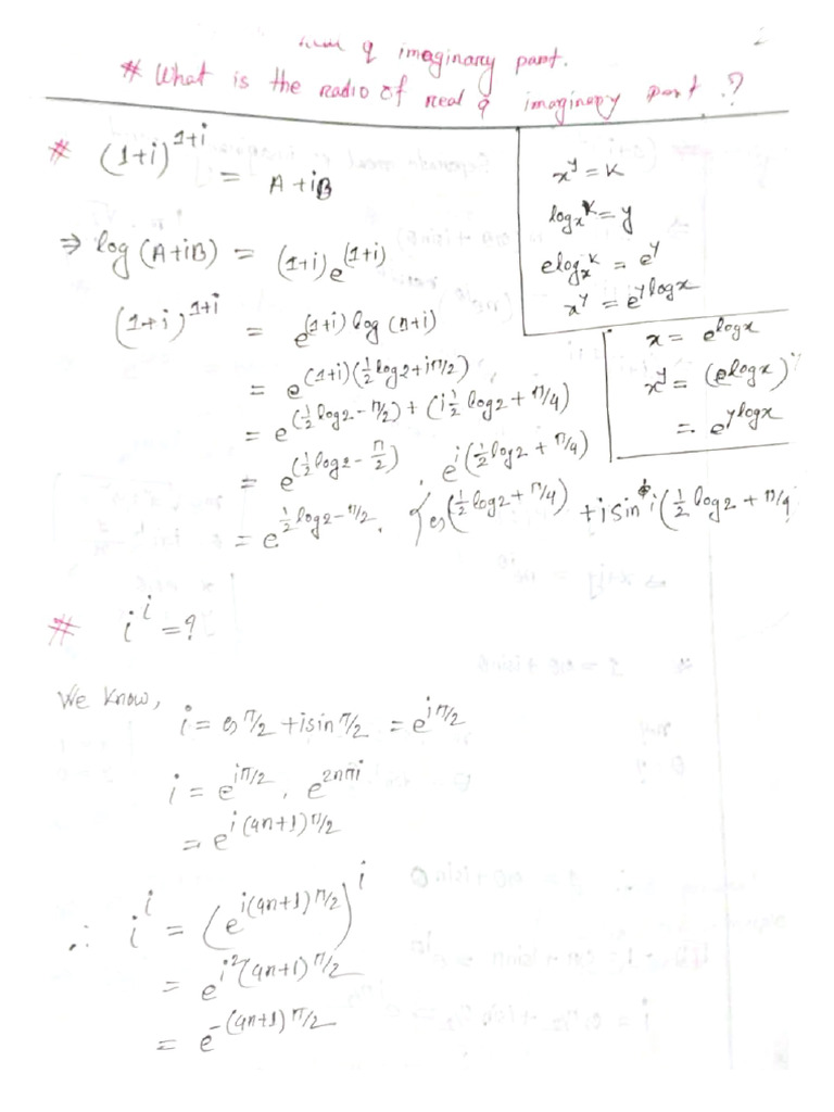 Complex Argument Note | PDF
