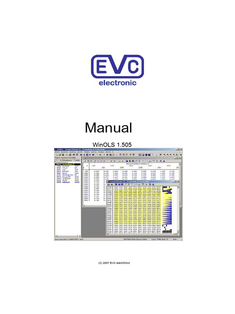 Manual WinOLS | PDF | Ventana (informática) | Archivo de computadora