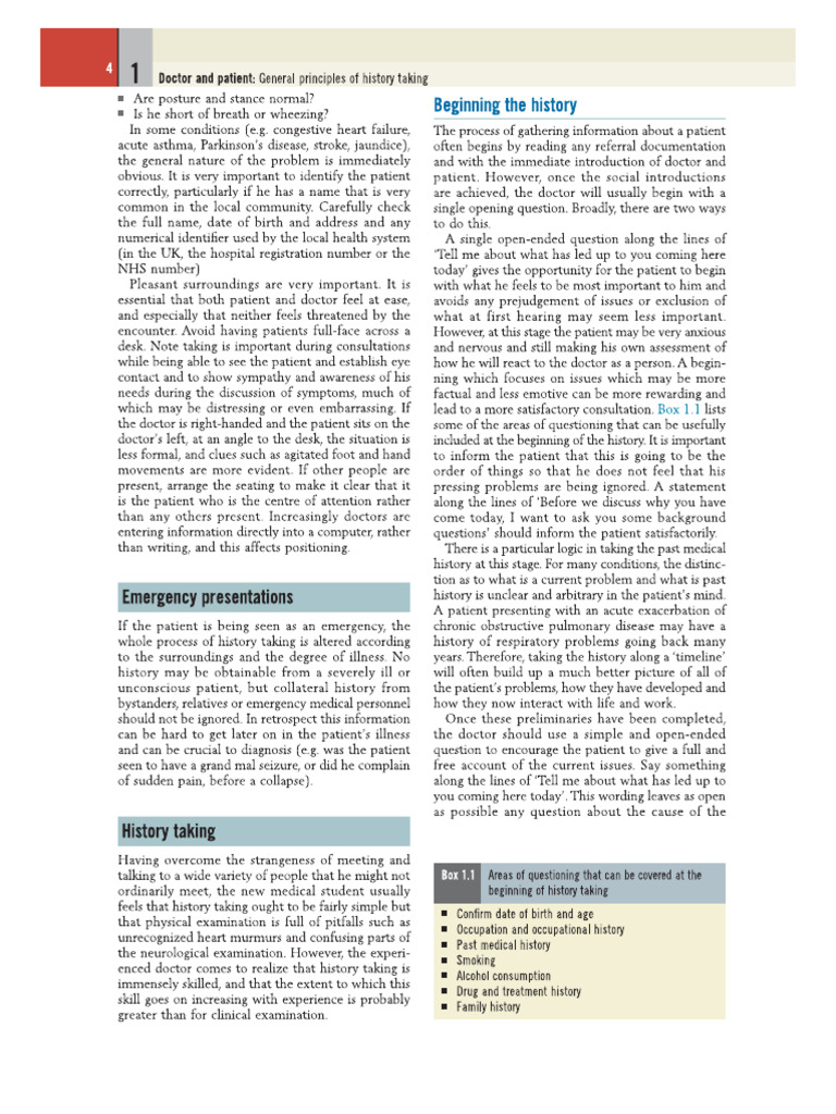 History Taking | PDF