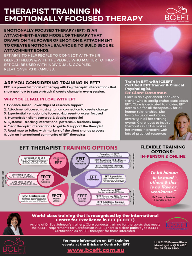 EFT Training Flyer BCEFT | PDF | Psychotherapy | Mental Health