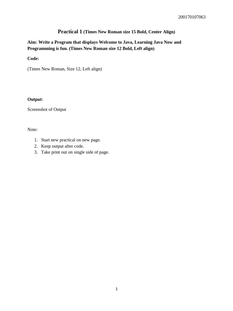 Java Program Output and Formatting Guide | PDF