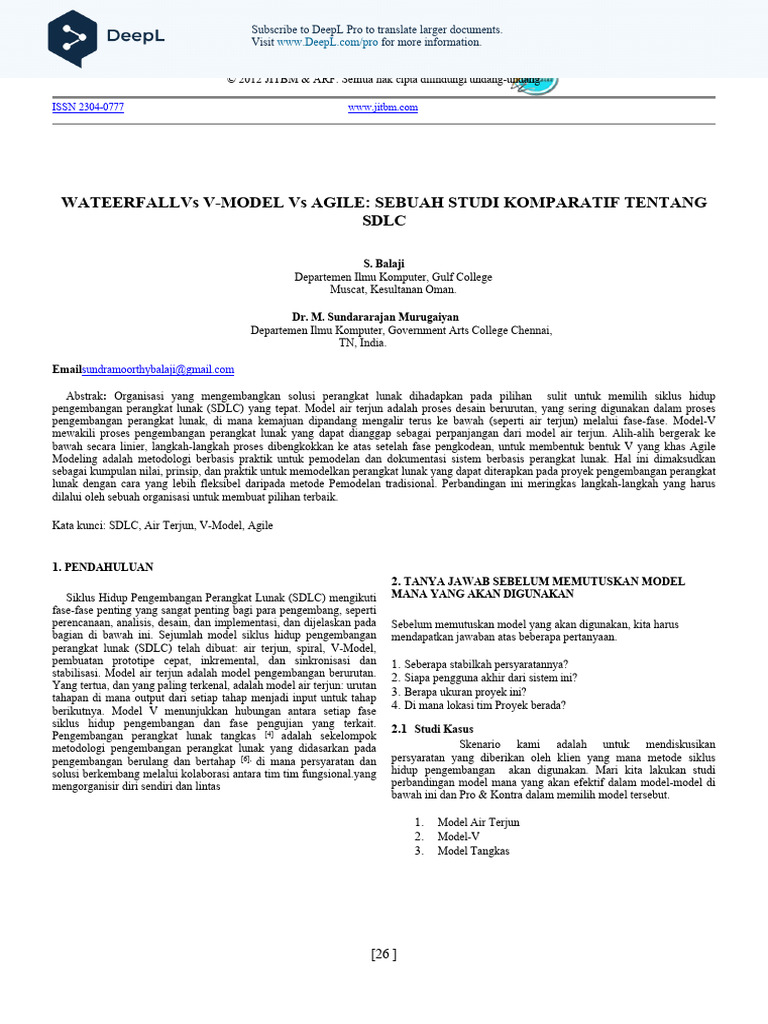 WATEERFALLVs V-MODEL Vs AGILE A COMPARATIVE STUDY ON SDLC id | PDF