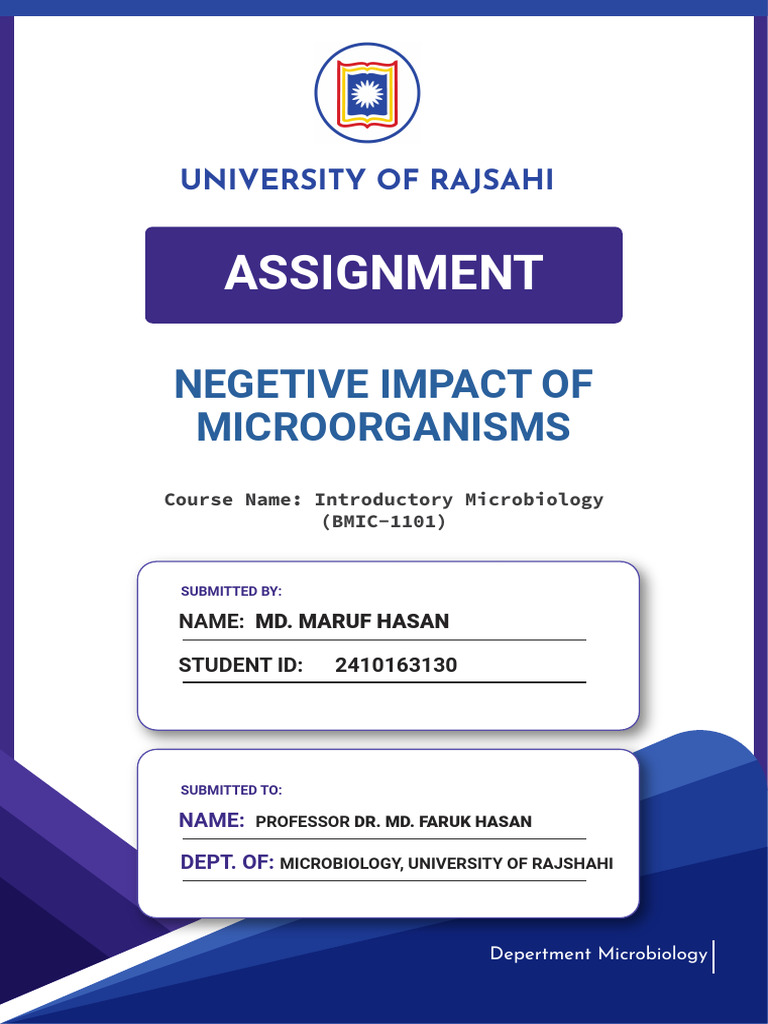 Microbiology Students' Assignment | PDF