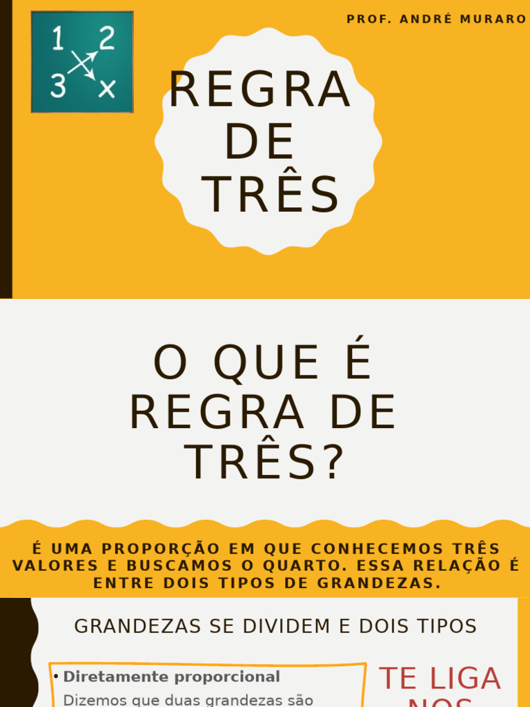 Regra de três simples e composta | PDF | Juros