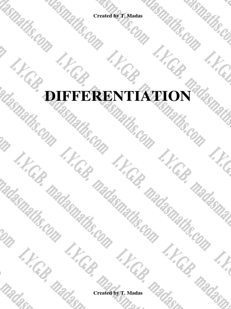 Differentiation Practice II Exam Questions | PDF